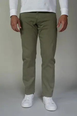PETER MANNING NYC Travel Jeans Standard Fit - Olive