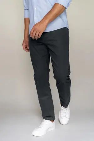 PETER MANNING NYC Peter Manning Italian 5-Pocket Stretch Cotton Pants Black