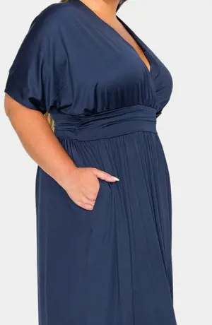 L I V D Raffi Maxi Dress - Navy