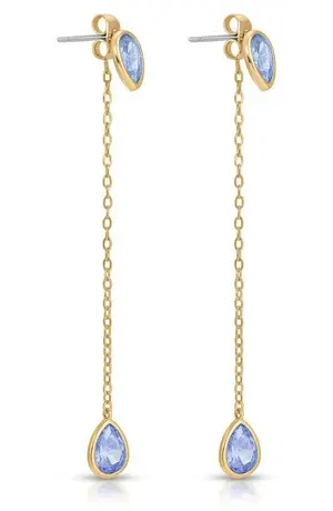 Ettika Radiant Linear Drop Earrings