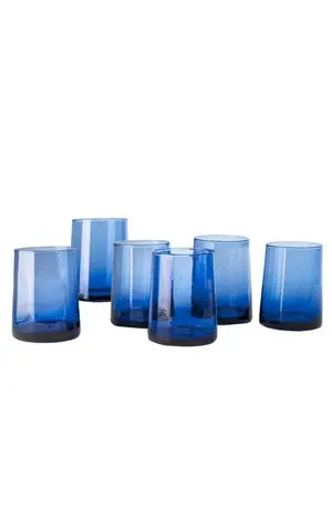 VERVE CULTURE Moroccan Cone Glass Small - Blue