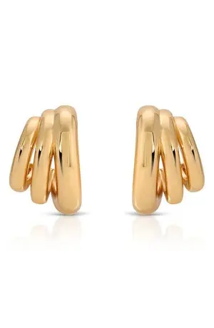 Ettika Rooted Vines Small Hoop Earrings