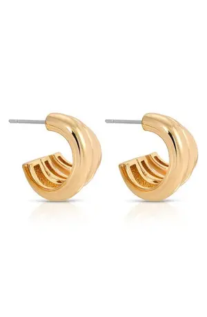 Ettika Rooted Vines Small Hoop Earrings