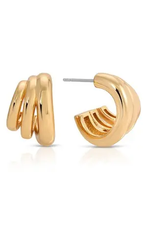 Ettika Rooted Vines Small Hoop Earrings