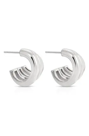 Ettika Rooted Vines Small Hoop Earrings