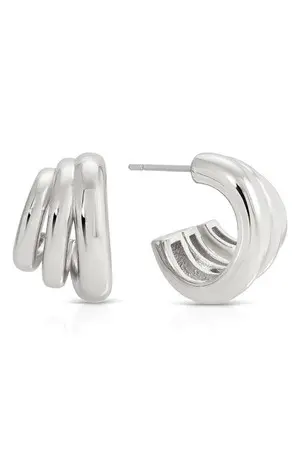Ettika Rooted Vines Small Hoop Earrings
