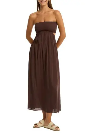 SEA LEVEL Resort Essentials Cutout Cover-up Sundress