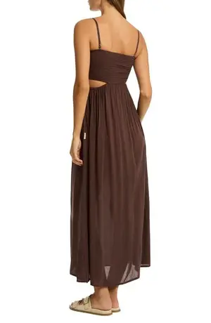 SEA LEVEL Resort Essentials Cutout Cover-up Sundress