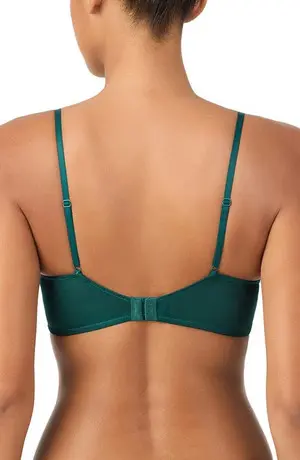 Dkny Deco Underwire Lace Balconette Bra - Cool Pine
