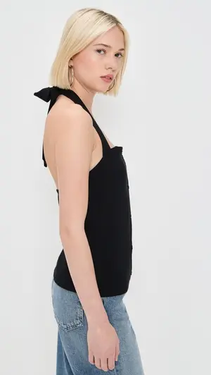 Line & Dot Tanner Halter Top