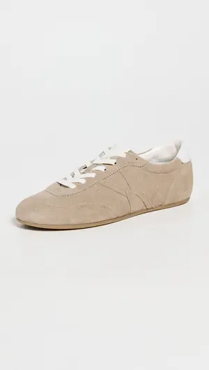 Veronica Beard Riviera Lace-up Sneakers - Sand/lily