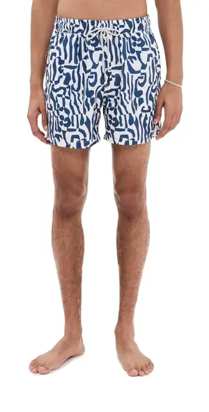 Oas Marbling Swim Shorts - Multi