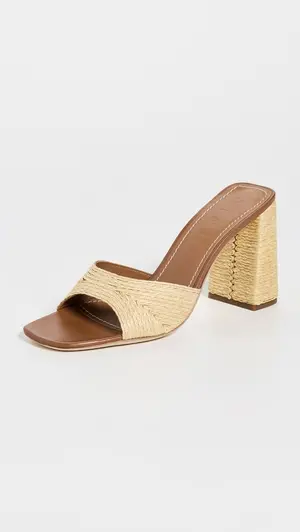 Staud Sloane Raffia Heels