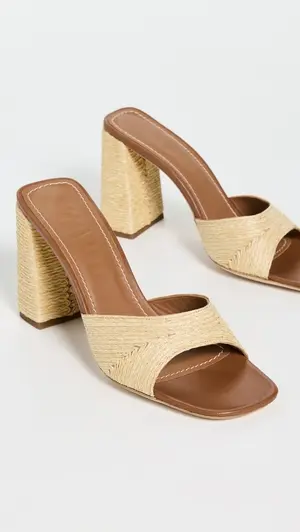 Staud Sloane Raffia Heels