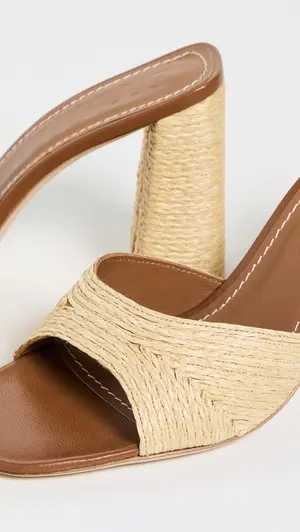Staud Sloane Raffia Heels
