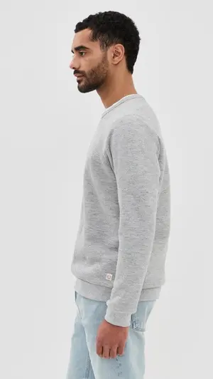Marine Layer Mock Twist Sherpa Crew Pullover
