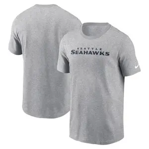Nike Seattle Seahawks Primetime Wordmark Essential T-shirt - Heather Gray