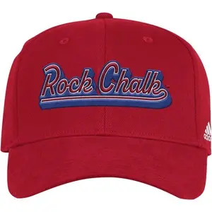 Adidas Kansas Jayhawks Chant Flex Hat - Red