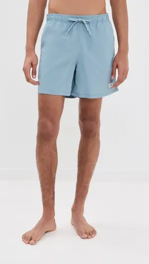 BATHER Solid Swim Trunks - Stone