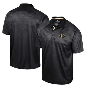 COLOSSEUM Colorado Buffaloes Honeycomb Raglan Polo - Black