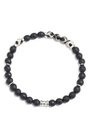 JONAS STUDIO Evil Eye Beaded Bracelet - Jet