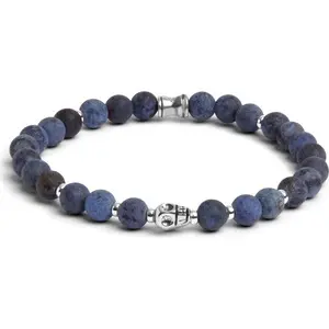 JONAS STUDIO Skull Semiprecious Bead Bracelet - Blue