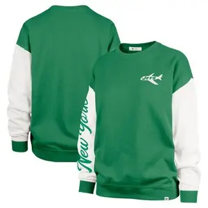 '47 New York Jets Double Header Rise Andie Pullover Sweatshirt