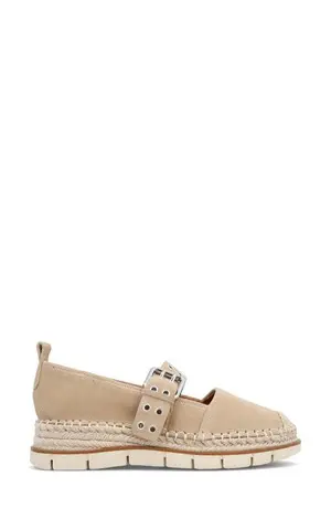 Mia Valri Espadrille Mary Jane Flat - Natural