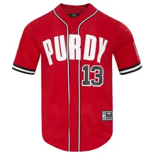 PRO STANDARD Brock Purdy San Francisco 49ers Mesh Button-up Baseball Jersey