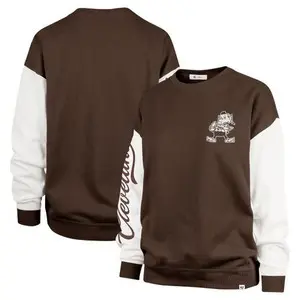 '47 Cleveland S Double Header Rise Andie Pullover Sweatshirt - Brown
