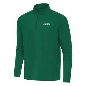 ANTIGUA New York Jets Intent Quarter-zip Pullover Top