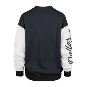 '47 Blue Dallas Cowboys Double Header Rise Andie Pullover Sweatshirt