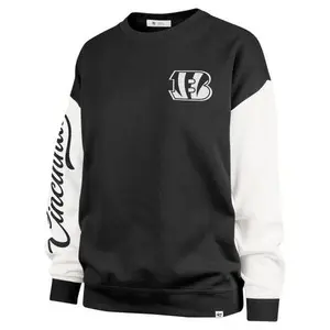 '47 Cincinnati Bengals Double Header Rise Andie Pullover Sweatshirt