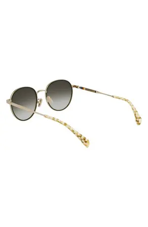 Paul Smith 53mm Gradient Round Sunglasses - 715 Gold/ Green