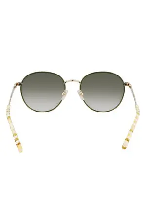Paul Smith 53mm Gradient Round Sunglasses - 715 Gold/ Green