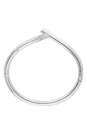 TABAYER Diamond Hinged Bracelet - White Gold