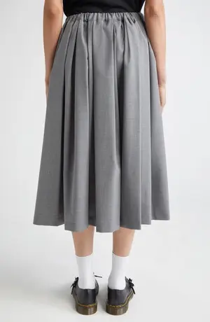 Tao Comme Des Garçons Tropical Weight Wool Blend Skirt