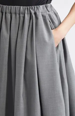 Tao Comme Des Garçons Tropical Weight Wool Blend Skirt
