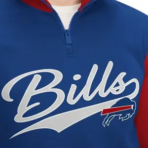 Tommy Hilfiger Buffalo Bills Aiden Quarter-zip Sweatshirt
