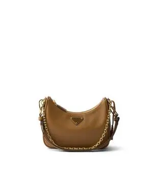 Prada Re-edition Mini Saffiano Leather Bag - Brown