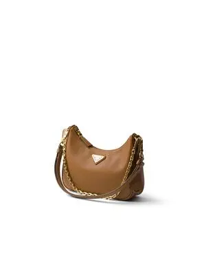 Prada Re-edition Mini Saffiano Leather Bag - Brown
