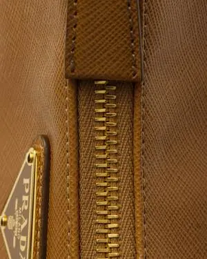 Prada Re-edition Mini Saffiano Leather Bag - Brown