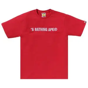 A BATHING APE Logo Tee - Red