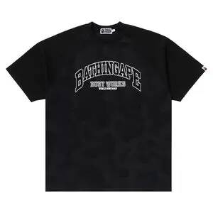 A BATHING APE Bathing Ape Raglan Sleeve Relaxed Fit Tee - Black