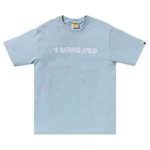 A BATHING APE Logo Tee 'sax - Blue