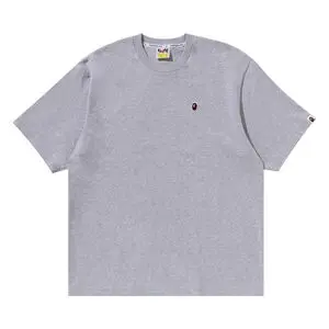 A BATHING APE Ape Head One Point Relaxed Fit Tee - Grey