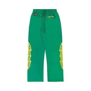 Chrome Hearts Floral Mesh Jersey Pants /gold - Green
