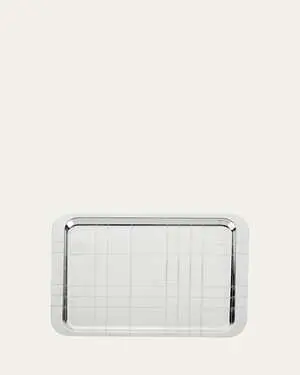 Christofle Graphik Small Silver-plated Tray, 8" X 12 - One-color