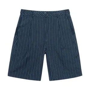 StÜssy Wrinkled Stripe Pleated Short - Blue