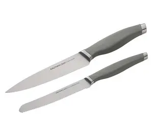 RACHAEL RAY Japanese Stainless Steel Utility Kn Ife Set, 2-pc - Silver